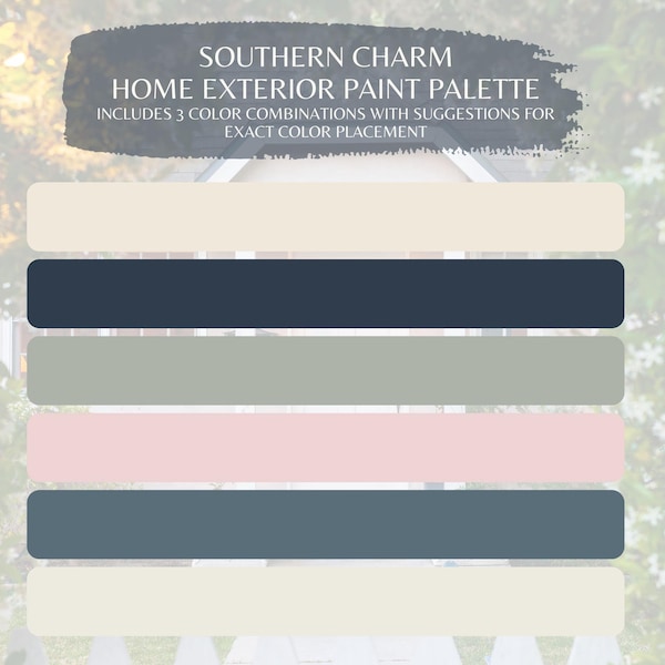 Hamptons Color Palette Benjamin Moore Whole House Paint Palette Blue ...