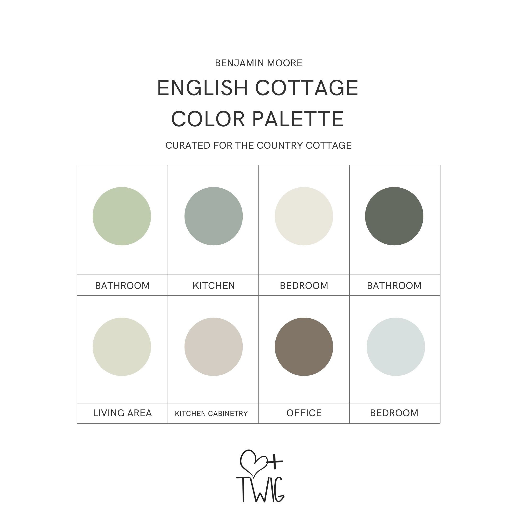 English Style Paint Colors New England Style | Coastal Color Palette