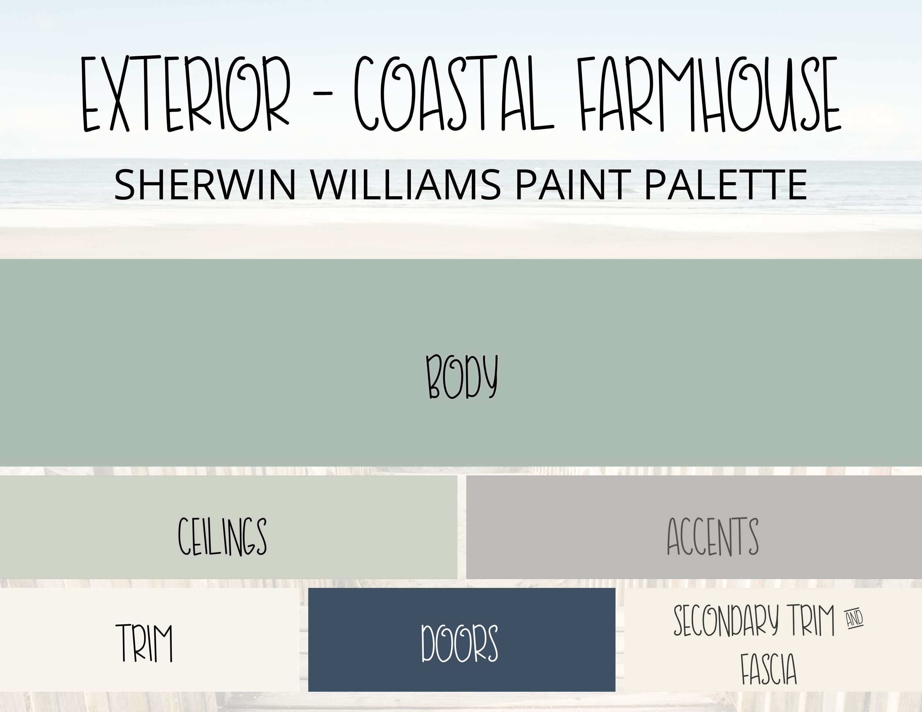 Coastal Farmhouse Colors Exterior
