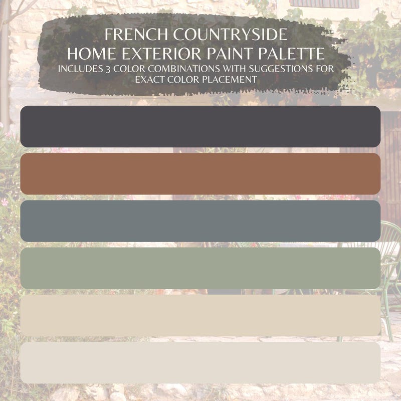 French Country Color Palette - Etsy
