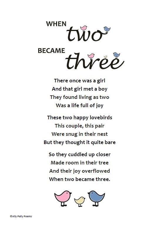 Illustrated Poem Print for New Baby, Nursery Print, Baby Gift for New ...