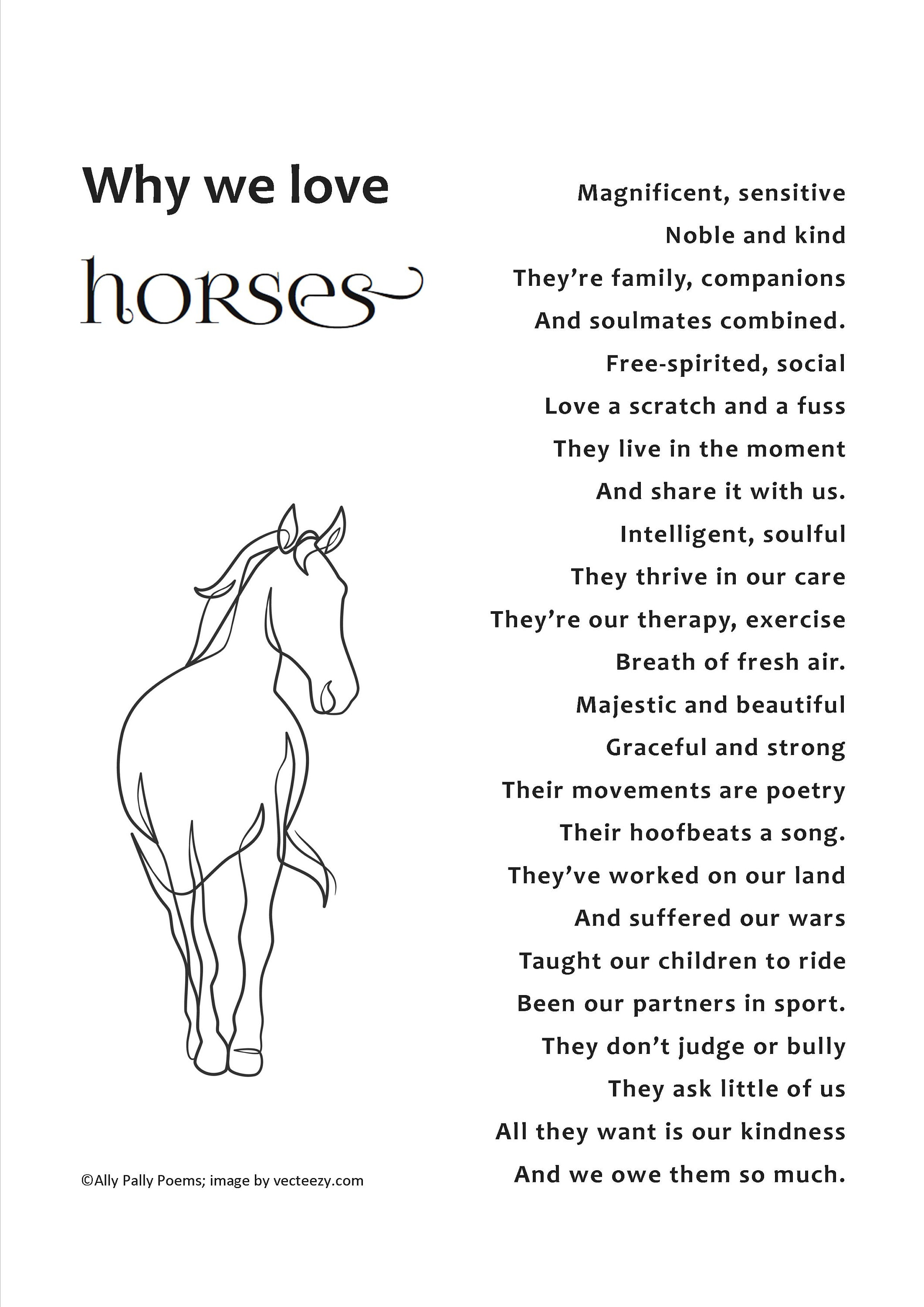 Horse Riding Poems