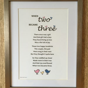 Illustrated Poem Print for New Baby, Nursery Print, Baby Gift for New ...
