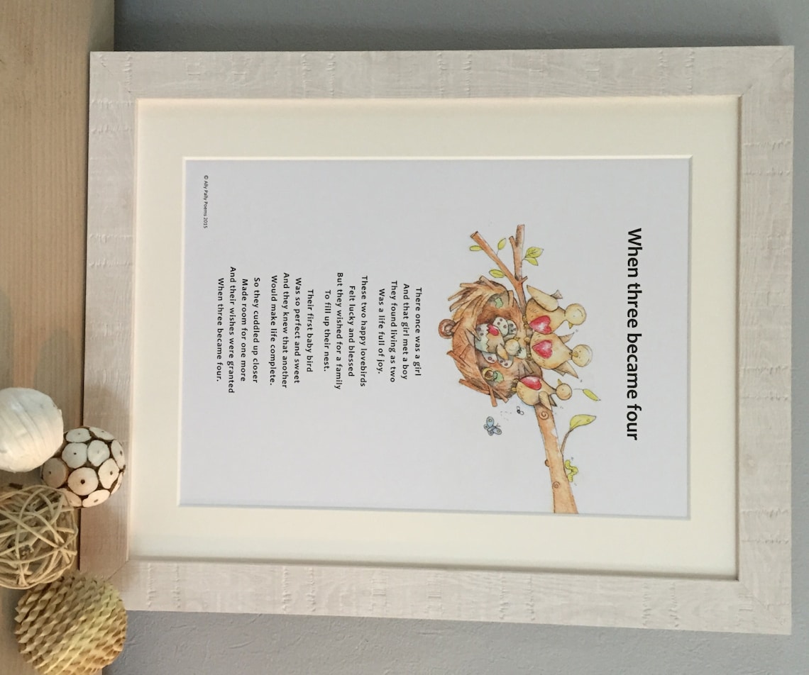 Poem for New Baby, Gift for New Parents, Illustrated Poem, Unique Baby ...