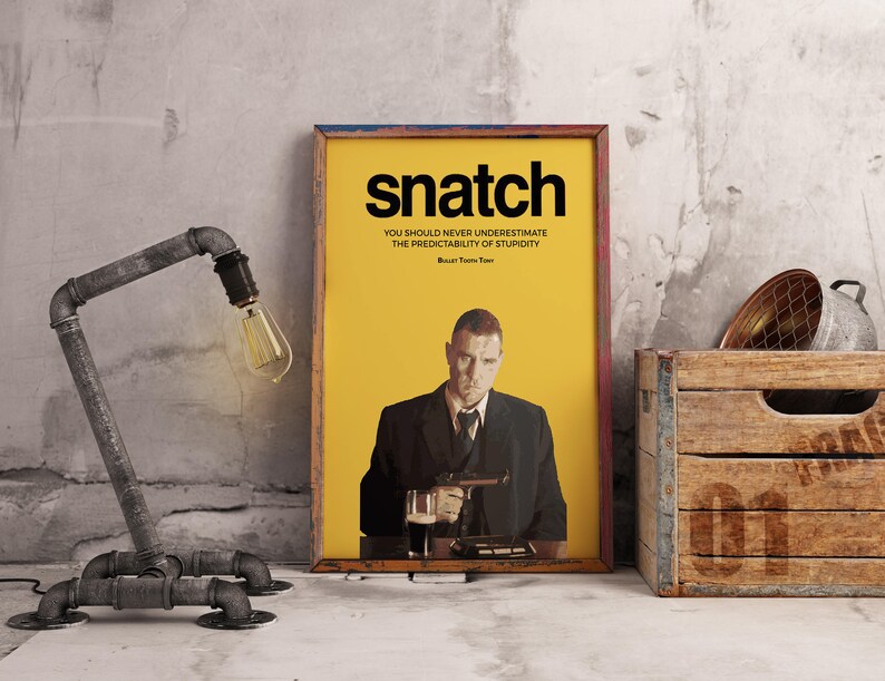 Film Posters // Snatch 2000// Second Poster// Guy Ritchie// Brad Pitt ...