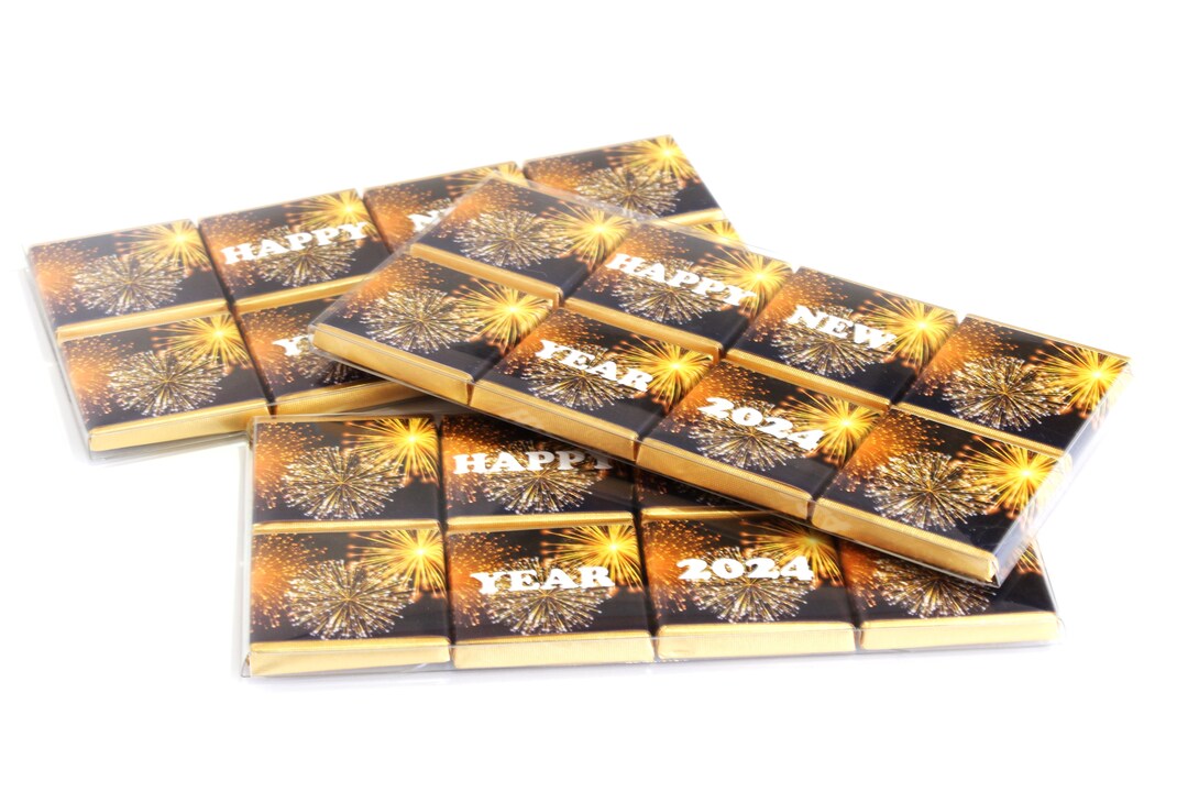8 X New Year 2025 Chocolates Random Chocolates in a Plastic Acetate ...
