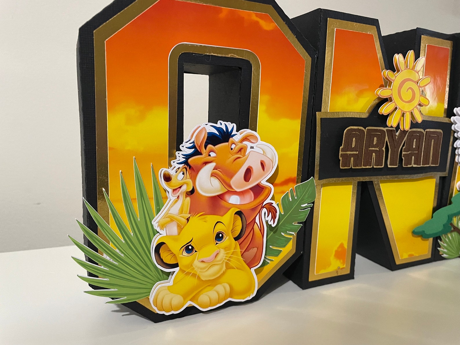 Lion King 3D Letters / Lion King Party Decorations / Lion King - Etsy