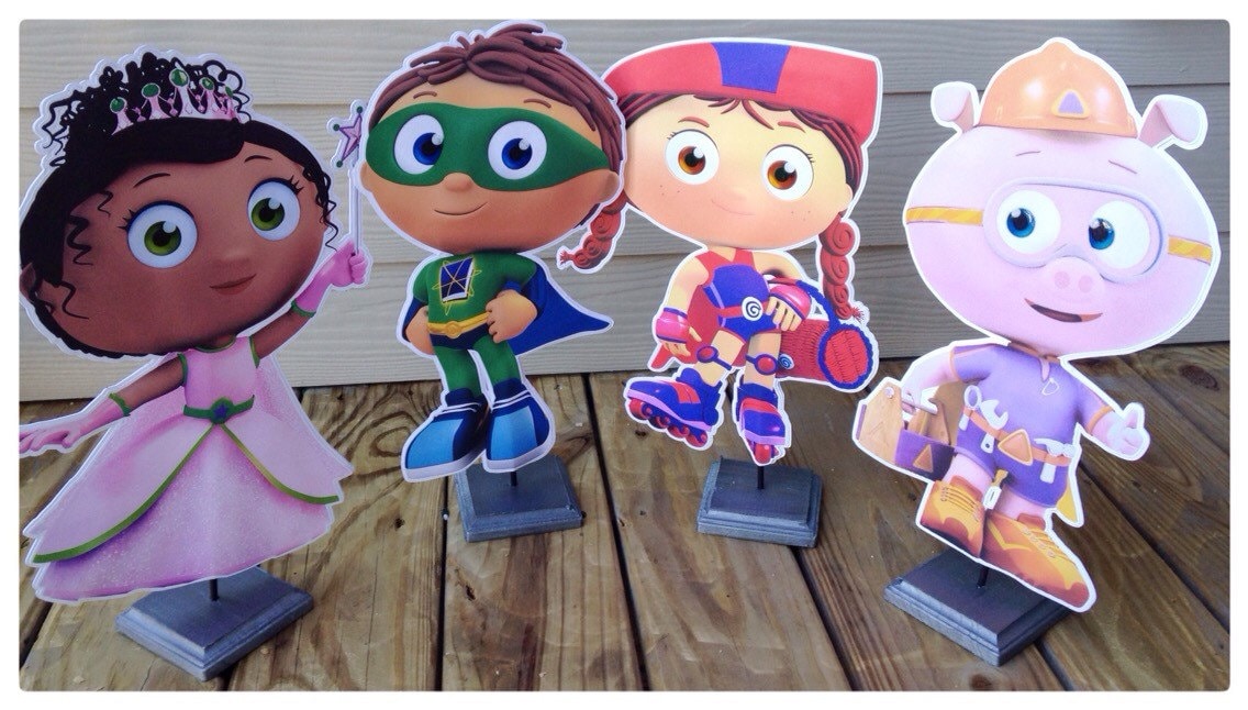 SuperWhy Centerpieces SuperWhy Birthday Party | Etsy