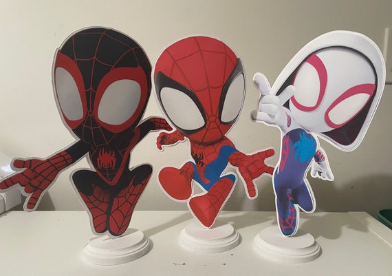 Spidey and his Amazing Friends Birthday, Spidey centerpiece cutouts ...
