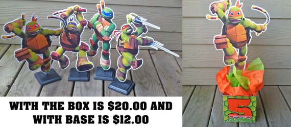 Teenage Mutant Ninja Turtles Centerpieces, TNMT Birthday Party ...