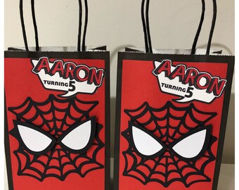 Spider Man Treat Bag - Etsy