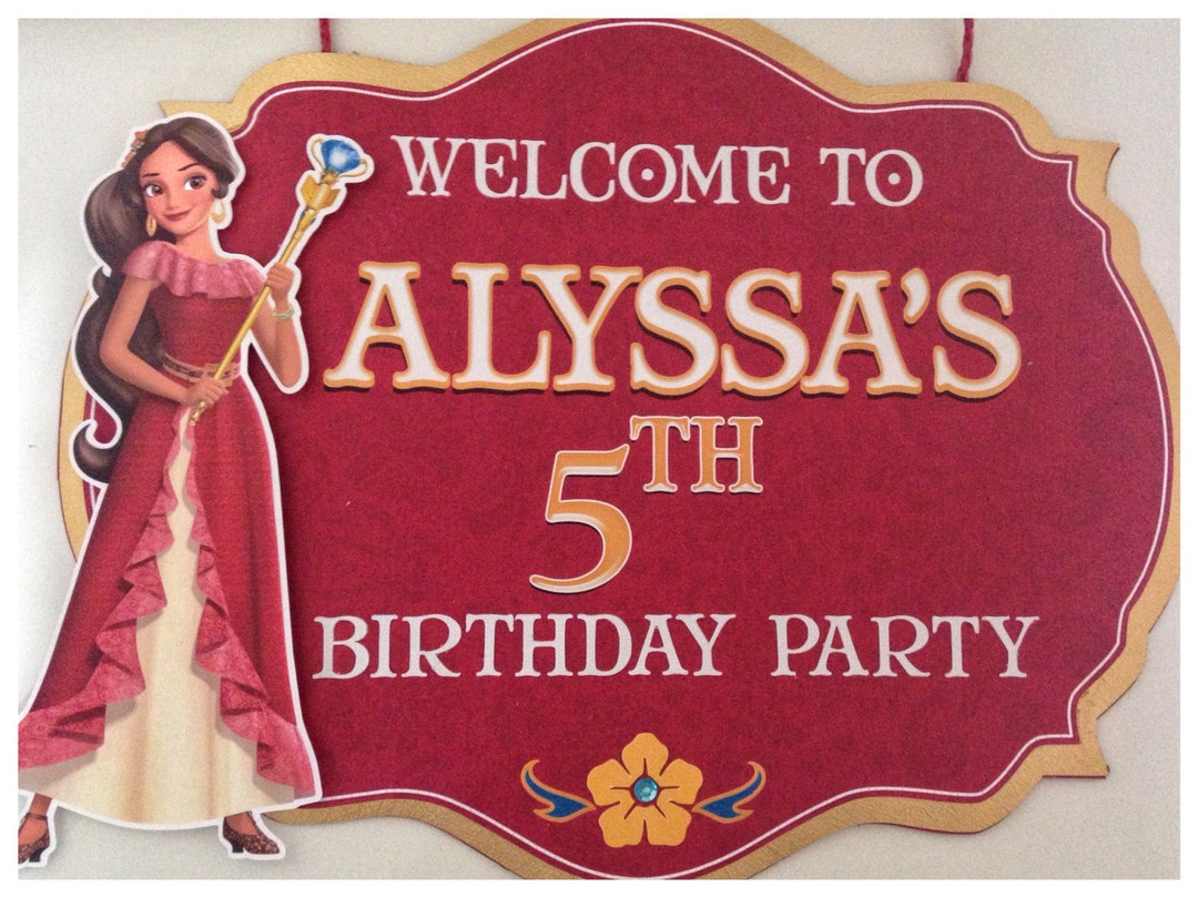 Elena of Avalor Door Sign, Elena of Avalor Birthday Door Sign, Elena of ...
