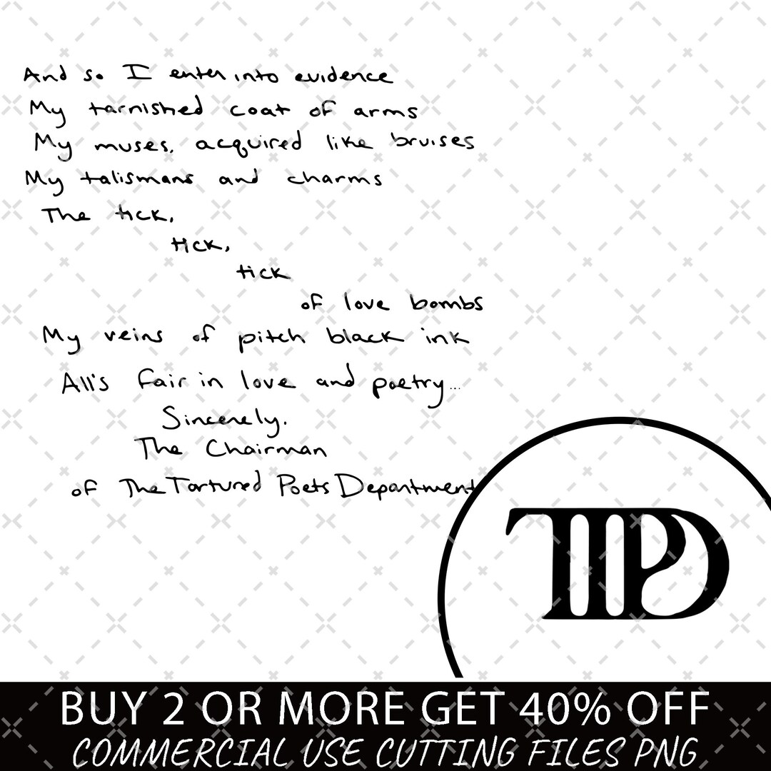The Tortured Poets Department Digital File, Tswift New Album TTPD Merch ...