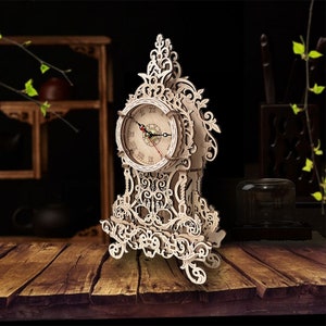 3D Wooden Clock Puzzles Pendulum Clock Puzzle for Adults 3D Wood Puzzle ...
