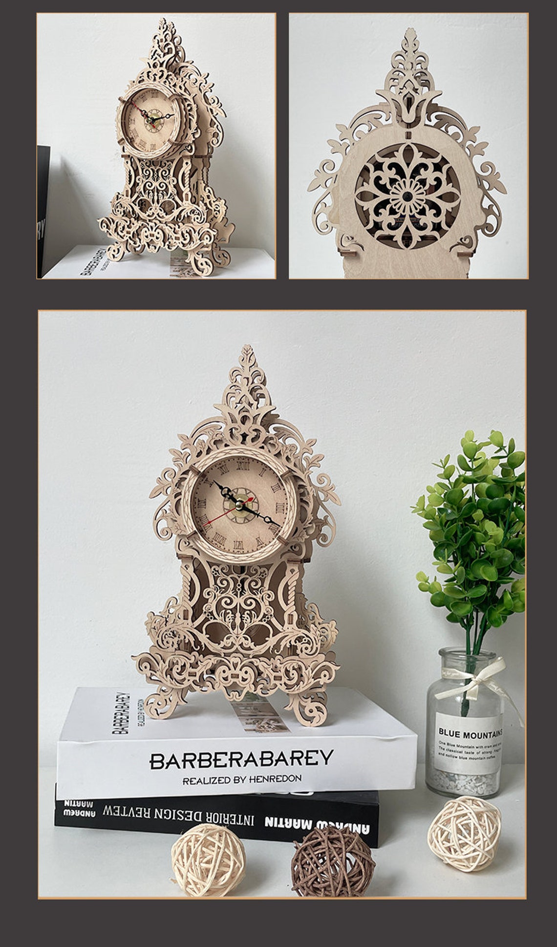 3D Wooden Clock Puzzles Pendulum Clock Puzzle for Adults - Etsy