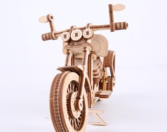 Wooden Motorcycle Model Kit - Etsy