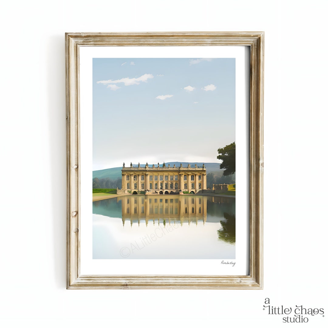 Pemberley Poster | Pride and Prejudice Art Print | Digital Download ...