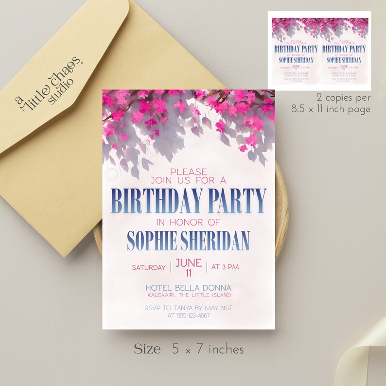 Mamma Mia Invitation Bridal Shower Birthday Party Bachelorette Hassle ...