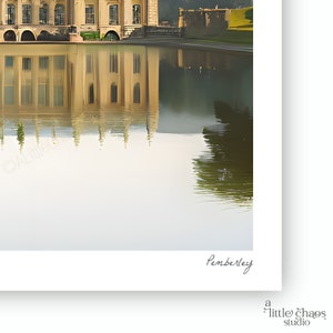 Pemberley Poster | Pride and Prejudice Art Print | Digital Download ...