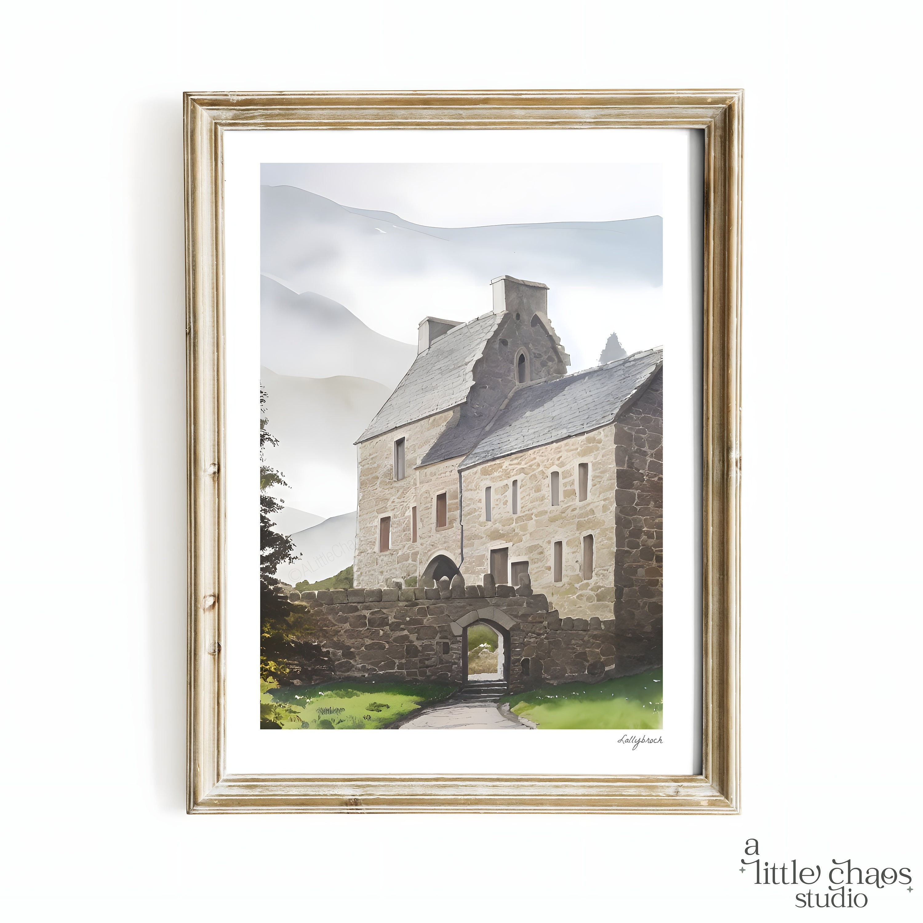Lallybroch Poster | Outlander Art Print | Digital Download | Clan ...