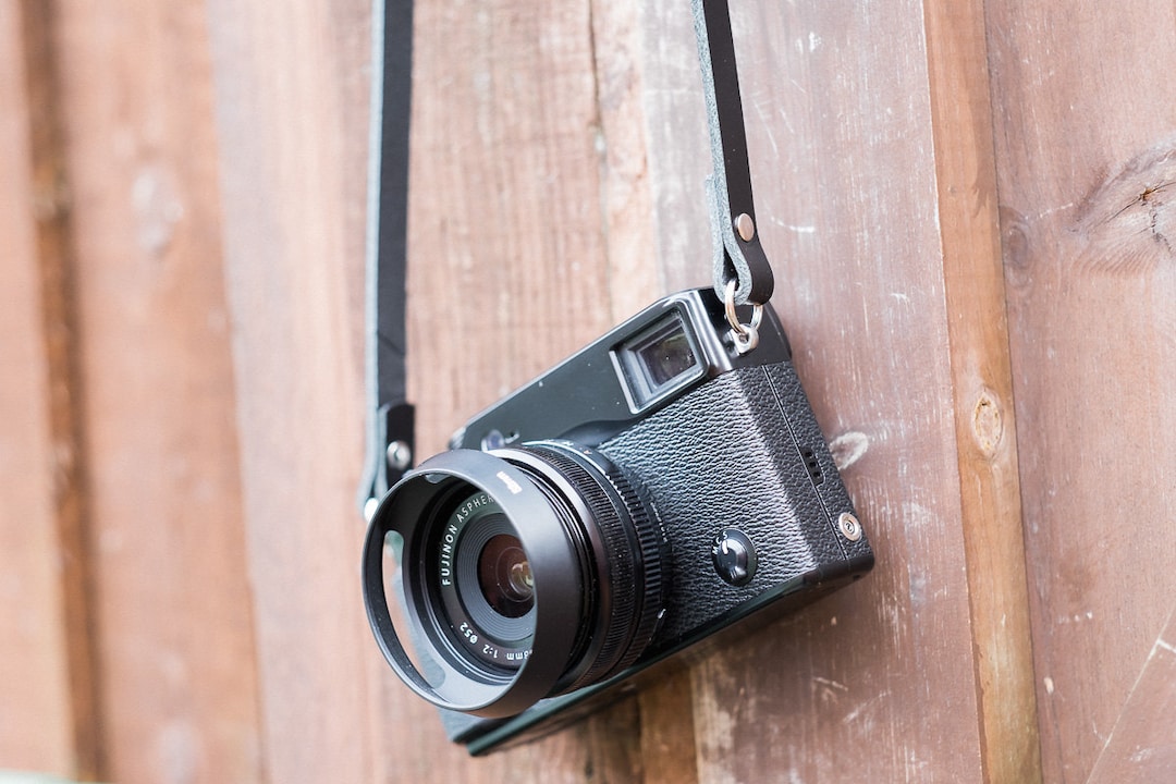 Wide Leather Camera Strap in Black for Fuji X Series, Fuji X100 ...