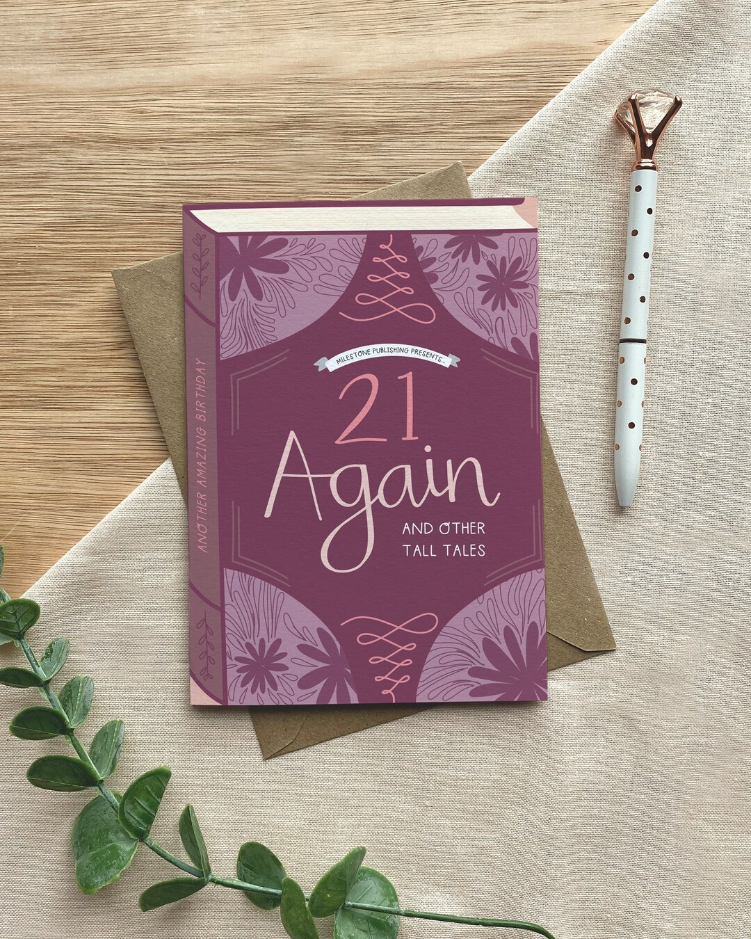 21 Again – Birthday Luxury Book Greeting Card - Etsy