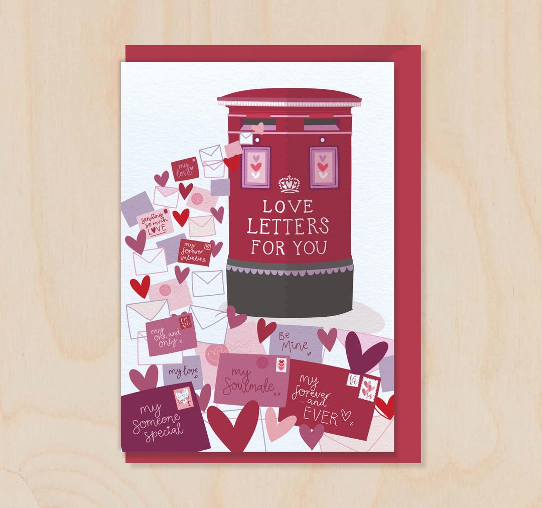 Love Letters for You With Post - Postbox Valentine's Luxury Greeting ...