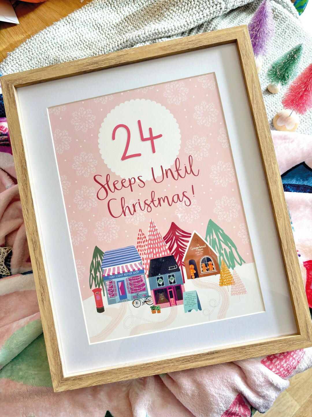 Sleeps Until Christmas - Countdown A4 Art Print - Etsy