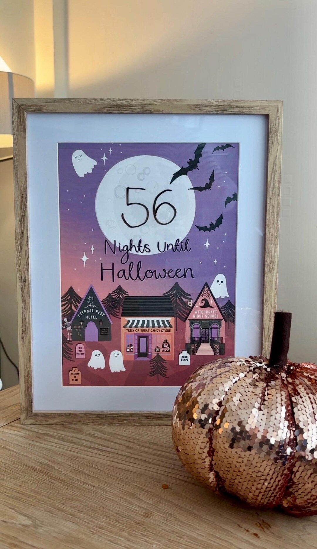 Nights Until Halloween - Countdown A4 Art Print - Etsy
