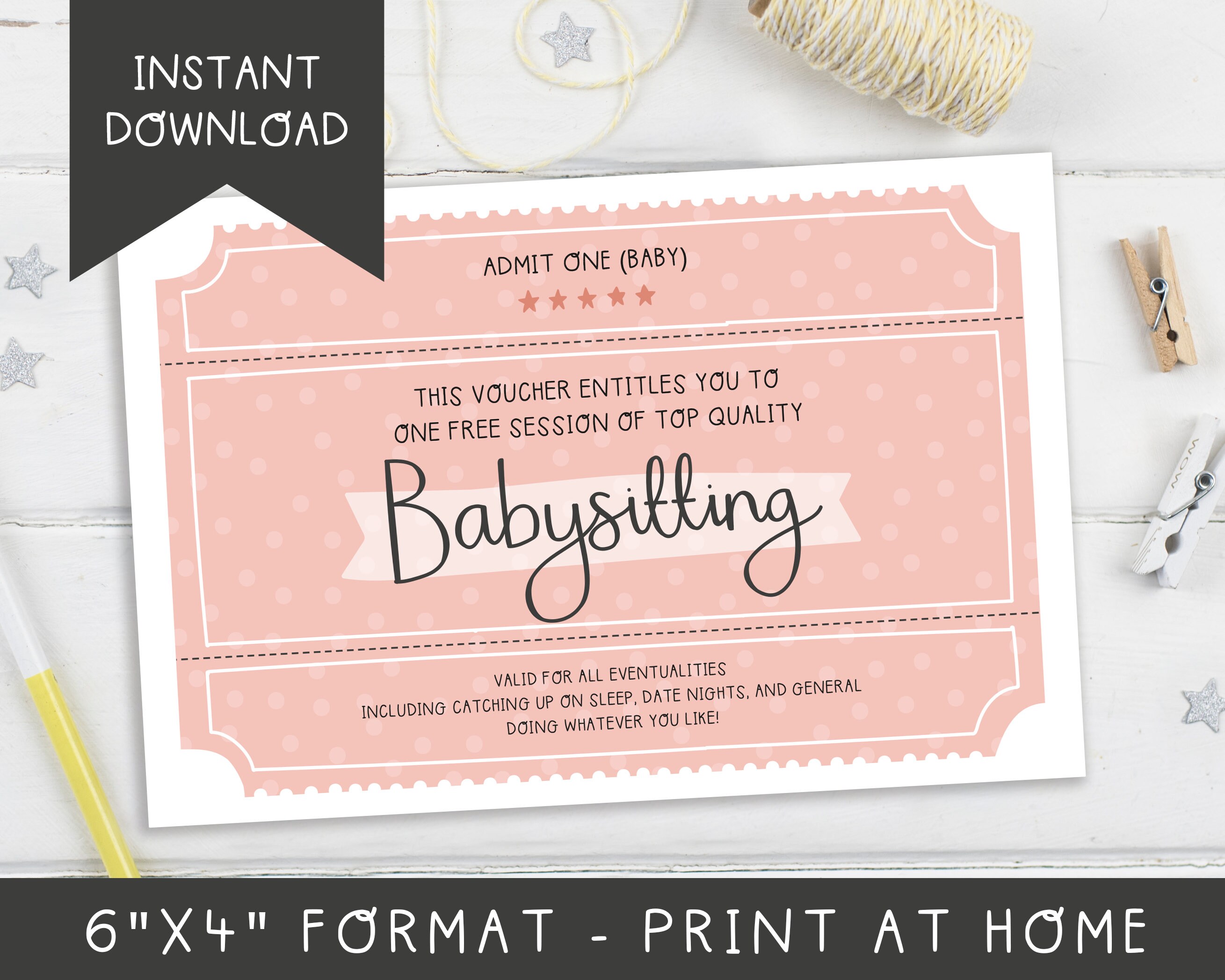 Printable Babysitting Business Cards