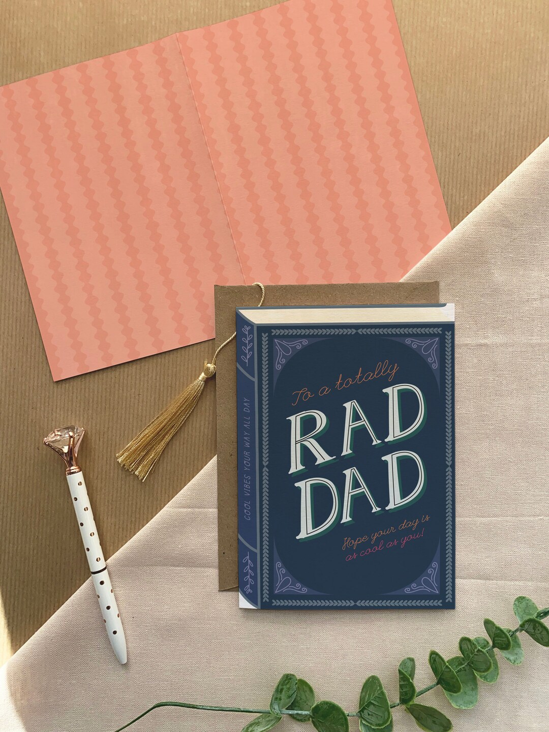 Rad Dad – Luxury Book Birthday or Father’s Day Greeting Card - Etsy