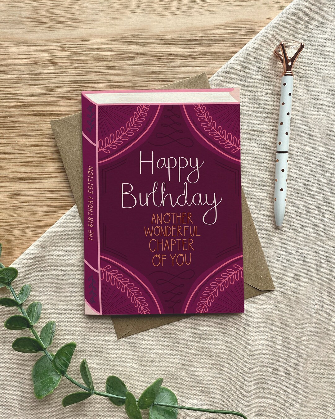 Another Wonderful Chapter of You – Birthday Luxury Book Greeting Card ...