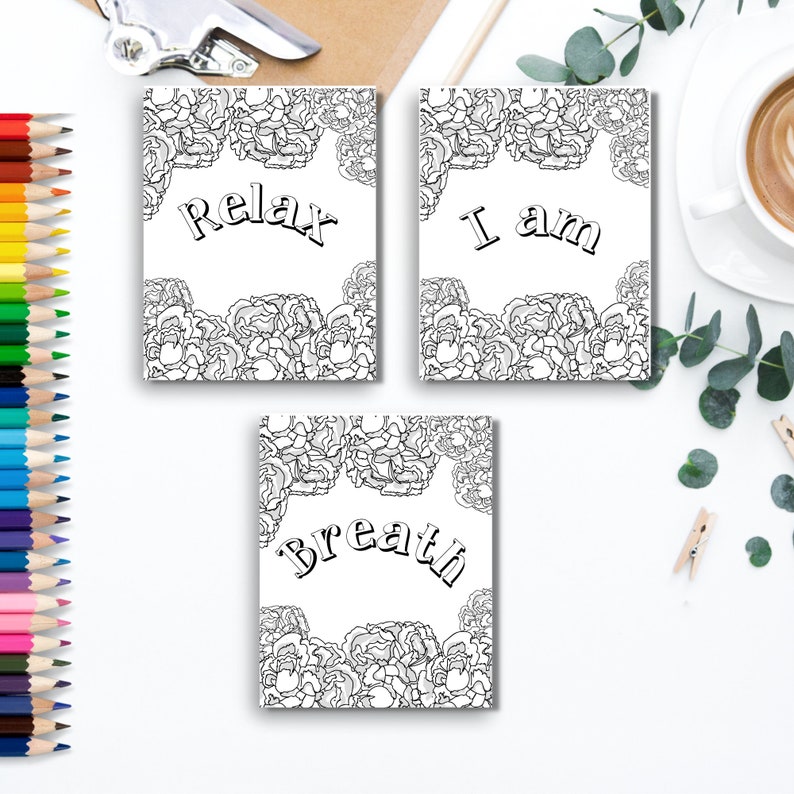 Printable/digital Colouring Pages for Mindfulness and Relaxation, PDF ...