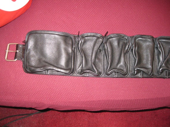 Custom Made Black Leather Utility Belt, One of a Kind! - Gem