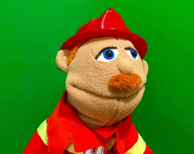 Firefighter Puppet chief Mark Brooklyn 1 Made in USA NEW - Etsy