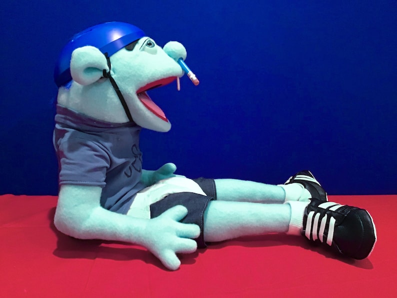 Custom Handmade Jeffy Blue Frozen Puppet SML Merch Style Replica - Etsy