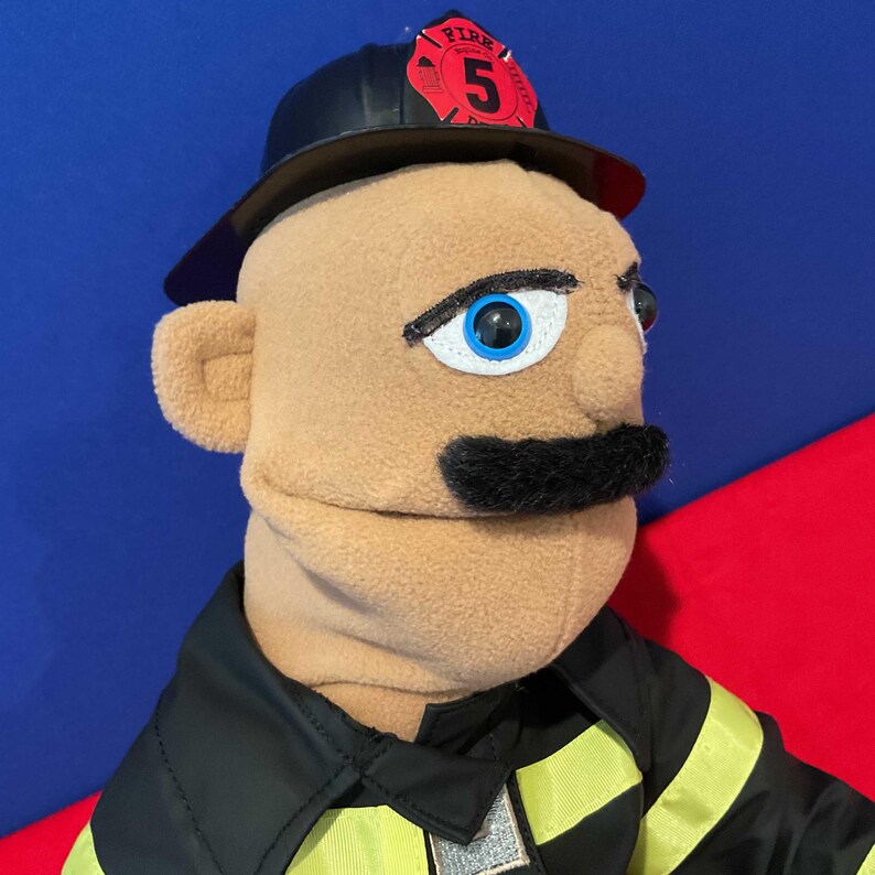 Firefighter Puppet “michael Mcburns” Handmade in USA - Etsy