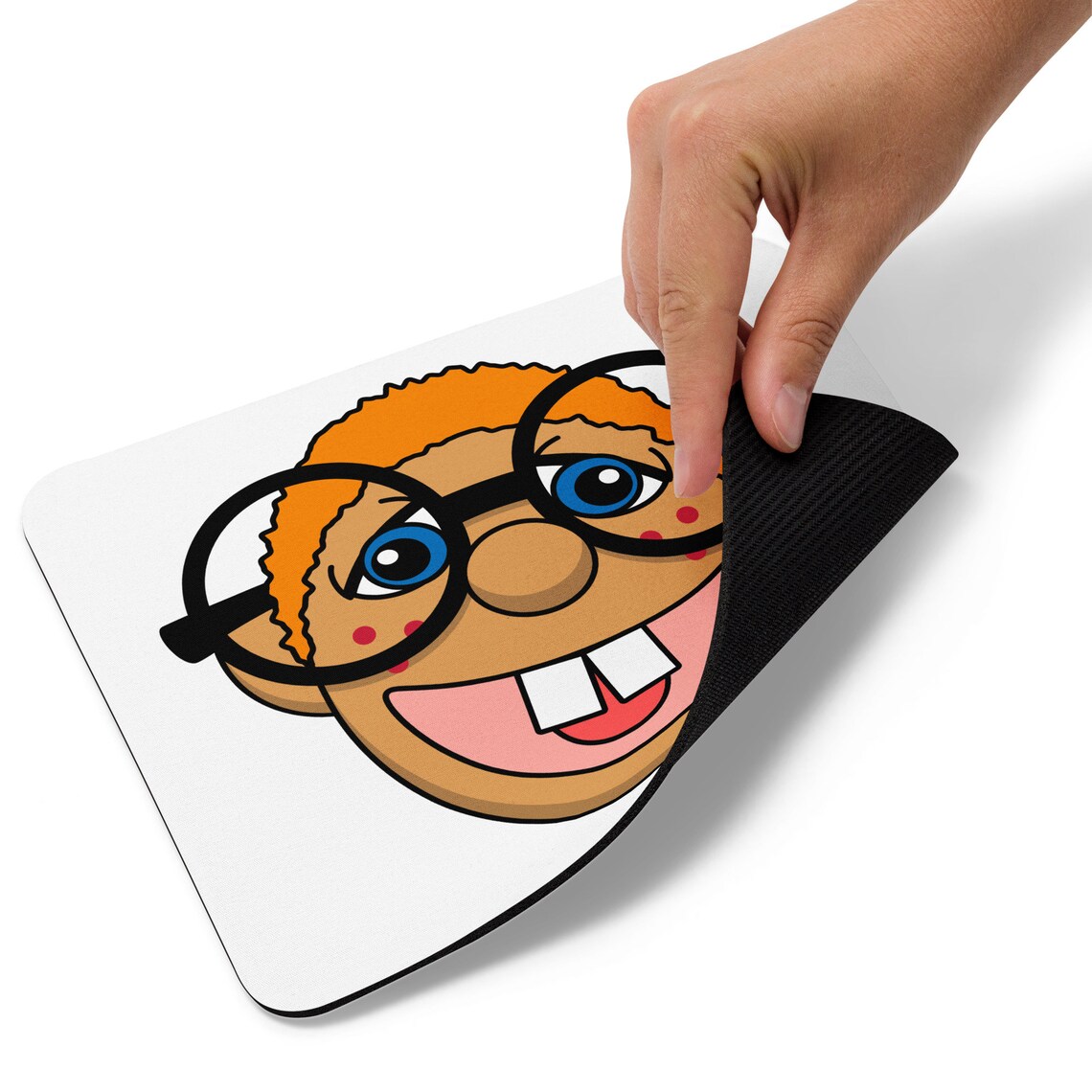 Mouse Pad With Jonatin Puppet Face Illustration - Etsy