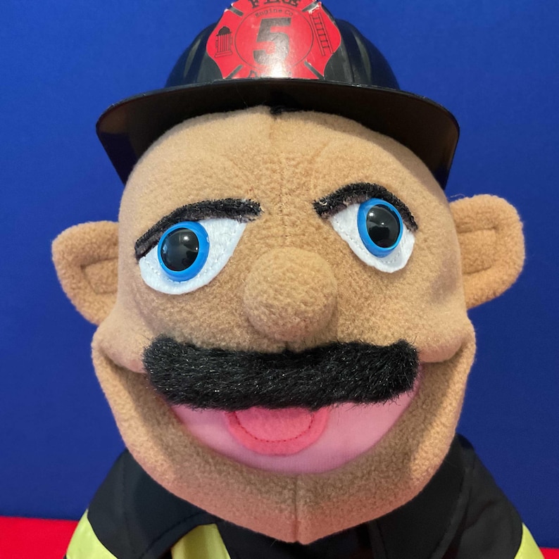 Firefighter Puppet “michael Mcburns” Handmade in USA - Etsy