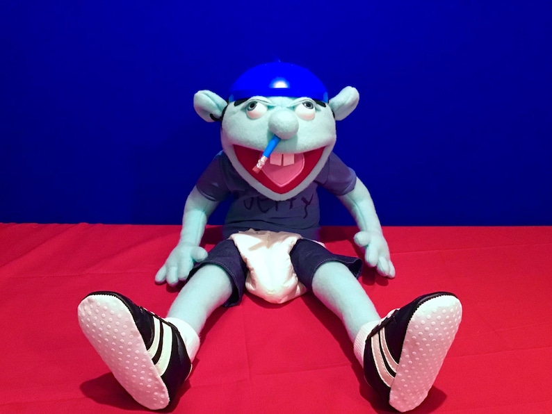 Custom Handmade Jeffy Blue Frozen Puppet SML Merch Style Replica - Etsy