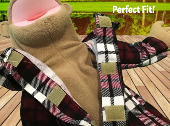 Handmade Long Sleeve Red Plaid Flannel Shirt for Puppets NEW - Etsy