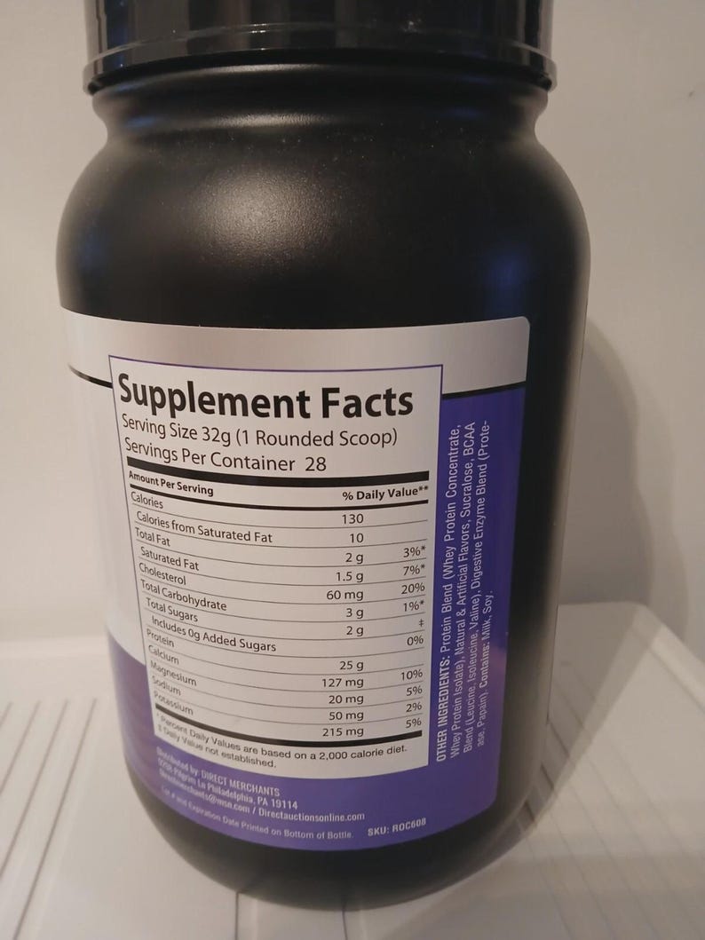 Vanilla Milkshake Whey Protein Blend, 907g - Etsy