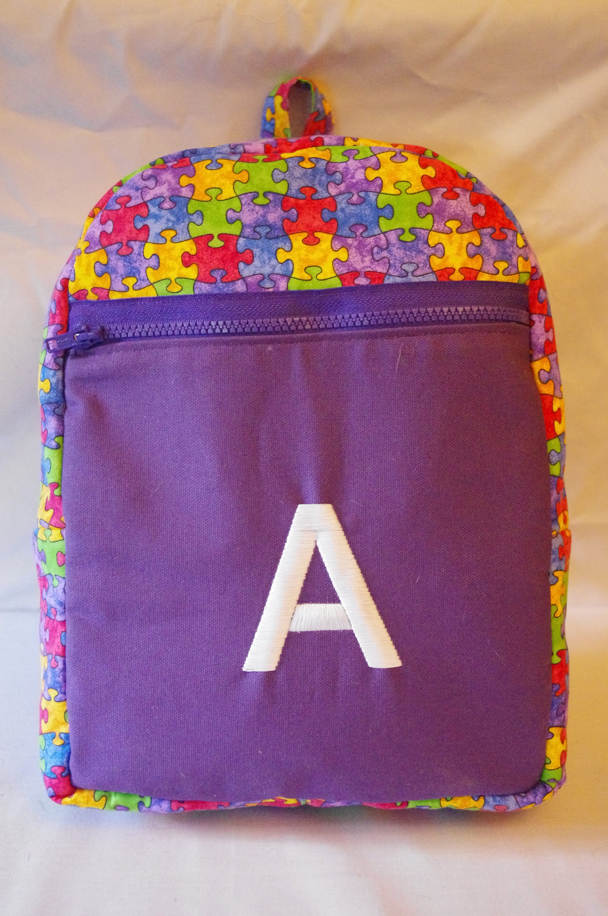 Monogrammed Puzzle-piece Backpack - Etsy UK
