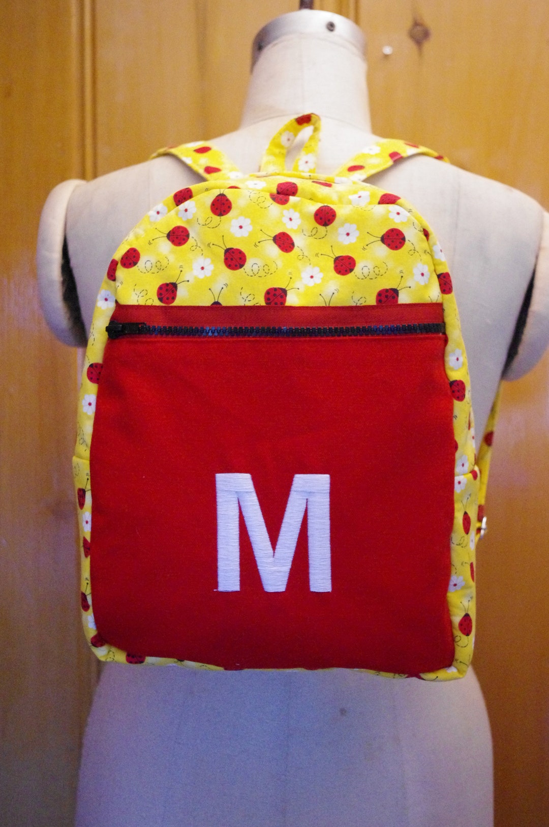 Monogrammed Ladybug Backpack - Etsy