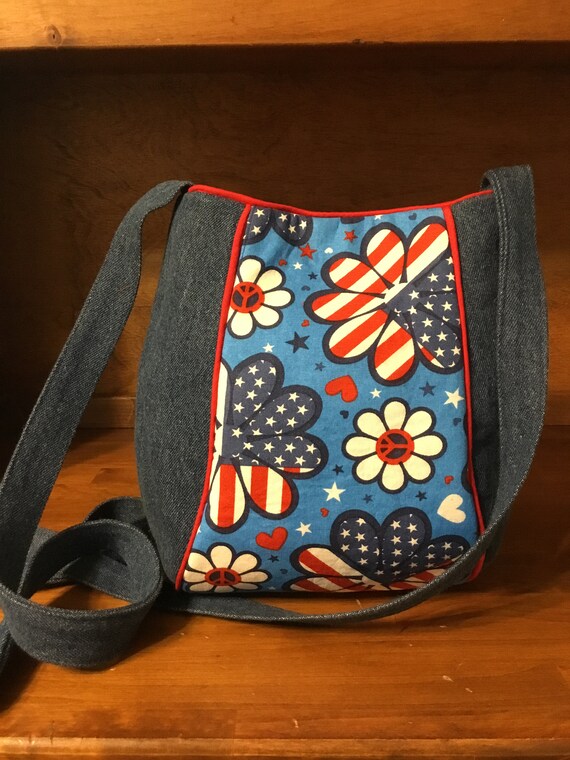 Peace Love and Freedom Crossbody Bag | Etsy