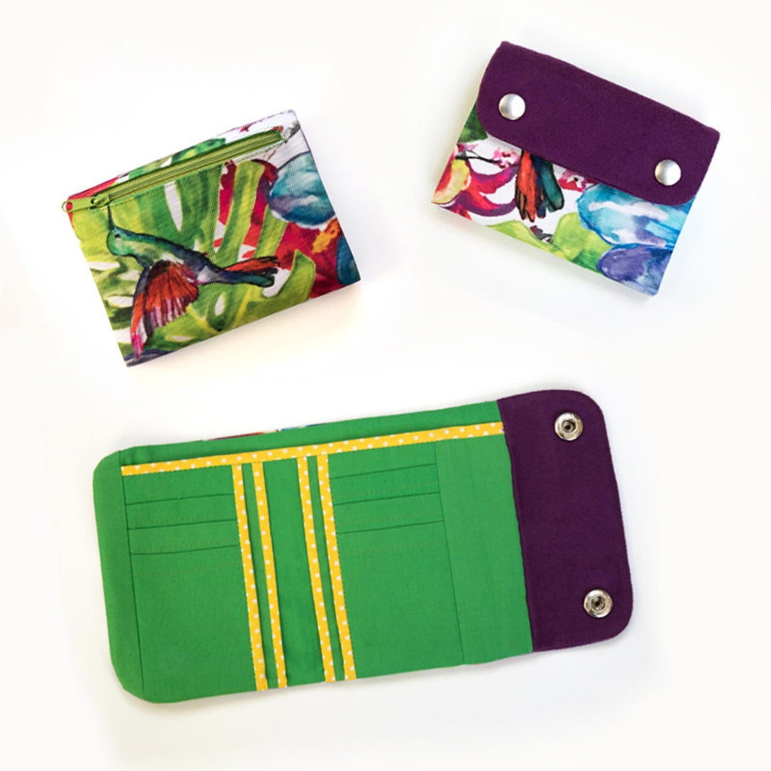Tri-fold Wallet Pattern, Women's Wallet Pdf Sewing Pattern and Tutorial ...