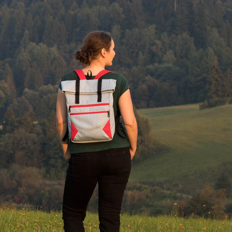Dylan Roll Top Backpack Sewing Pattern: Courier Rucksack, 2 Sizes (PDF ...