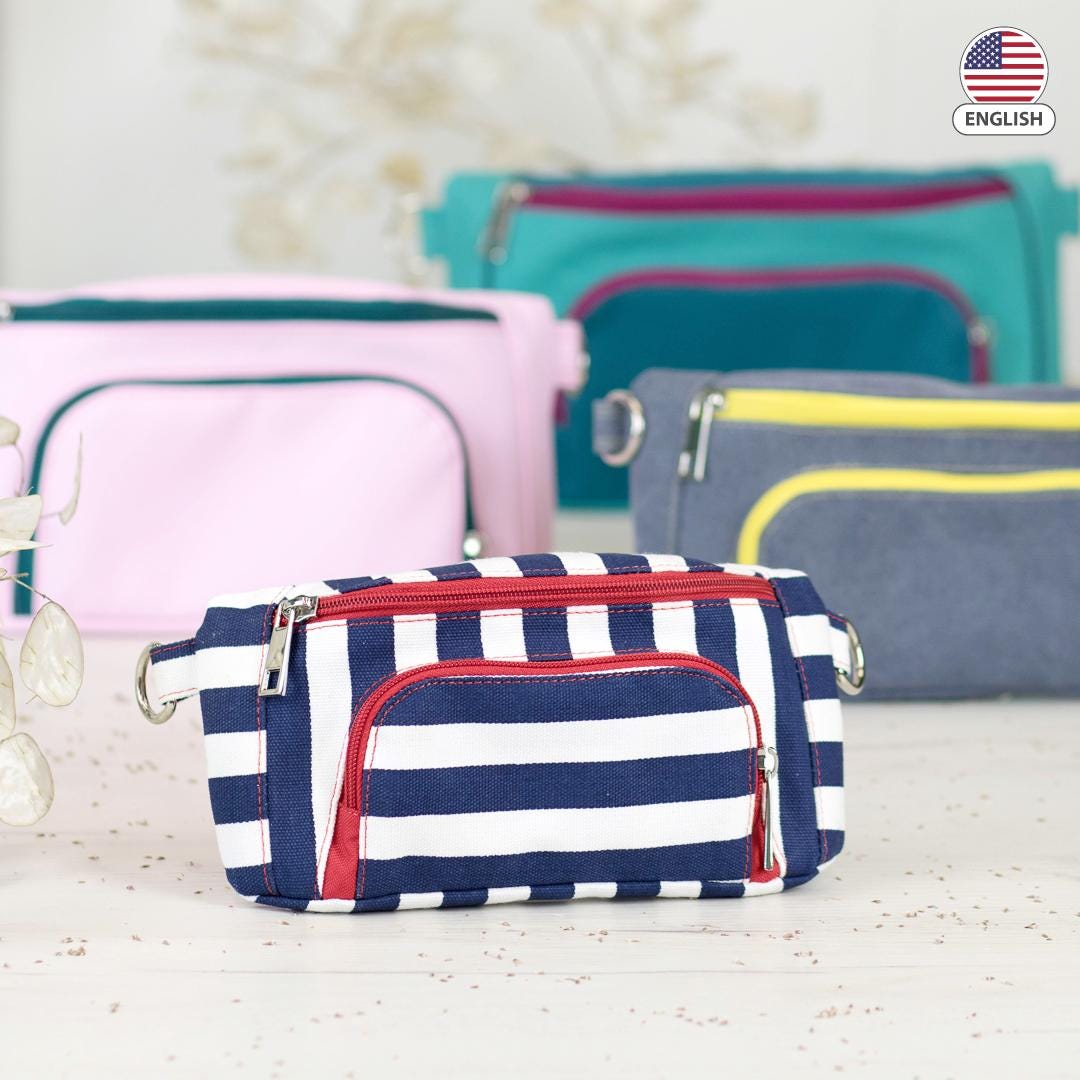 Hugo Fanny Pack Sewing Pattern: Travel Bum Bag in 4 Sizes (PDF Download ...