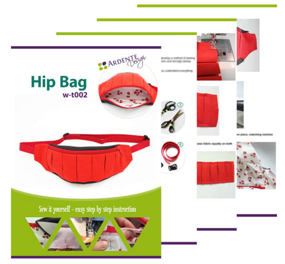 Belly Bag Pattern and Instruction Sewing Patterns Hip Pack - Etsy