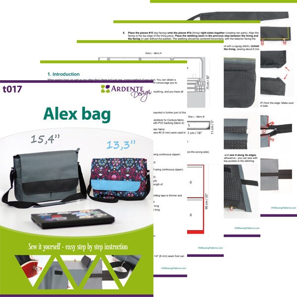 Laptop Bag Sewing Pattern in 2 Sizes Large and Medium - Etsy Canada